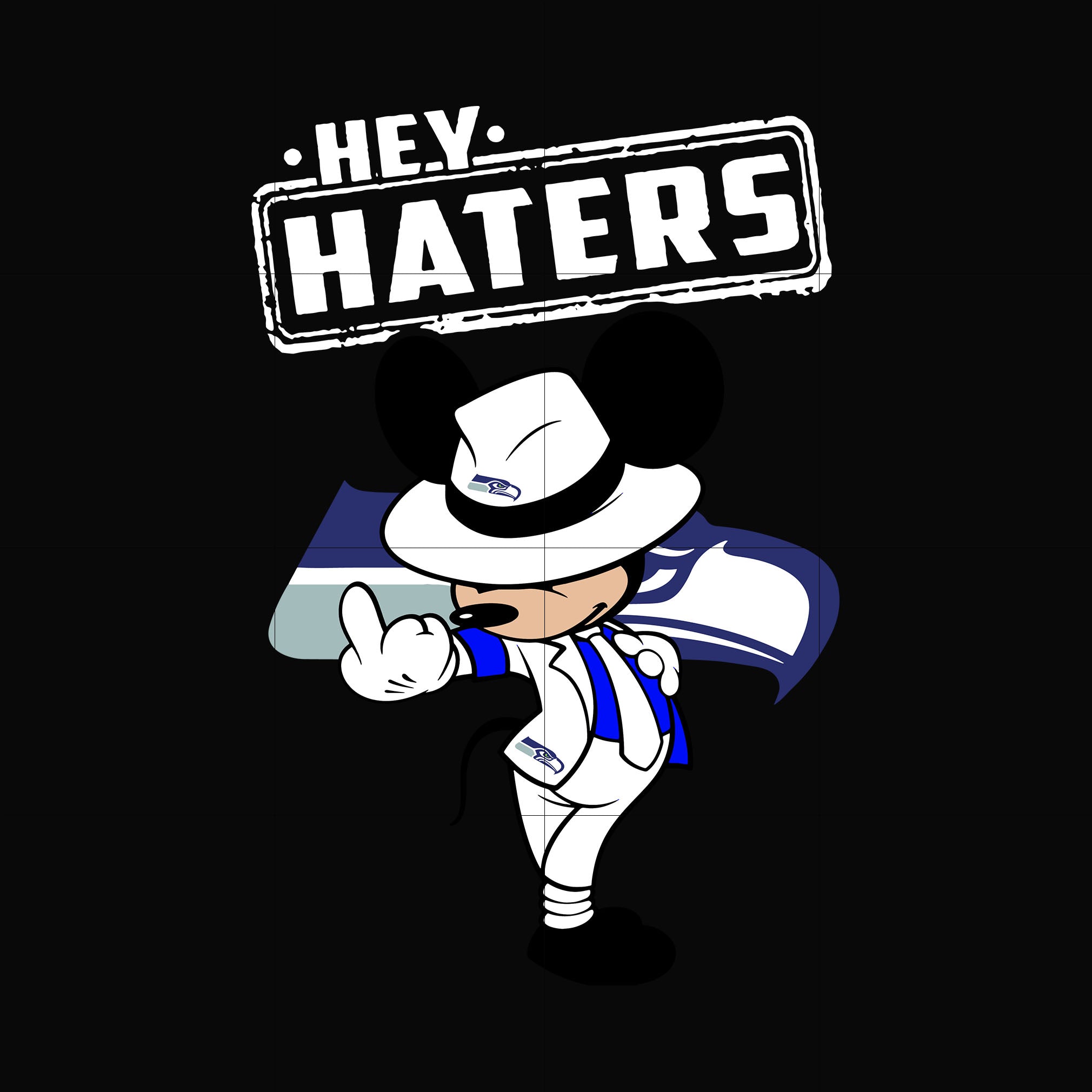 Hey haters Seattle Seahawks svg, png, dxf, eps digital file HLW0251 ...