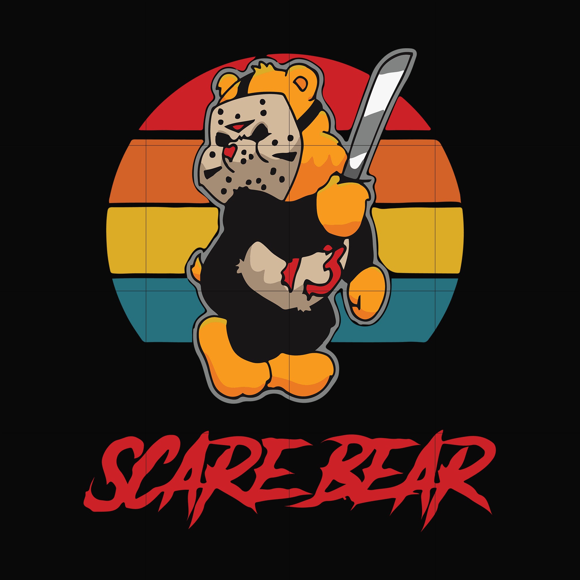 Scare bear svg, png, dxf, eps digital file HWL21072034 – DreamSVG Store