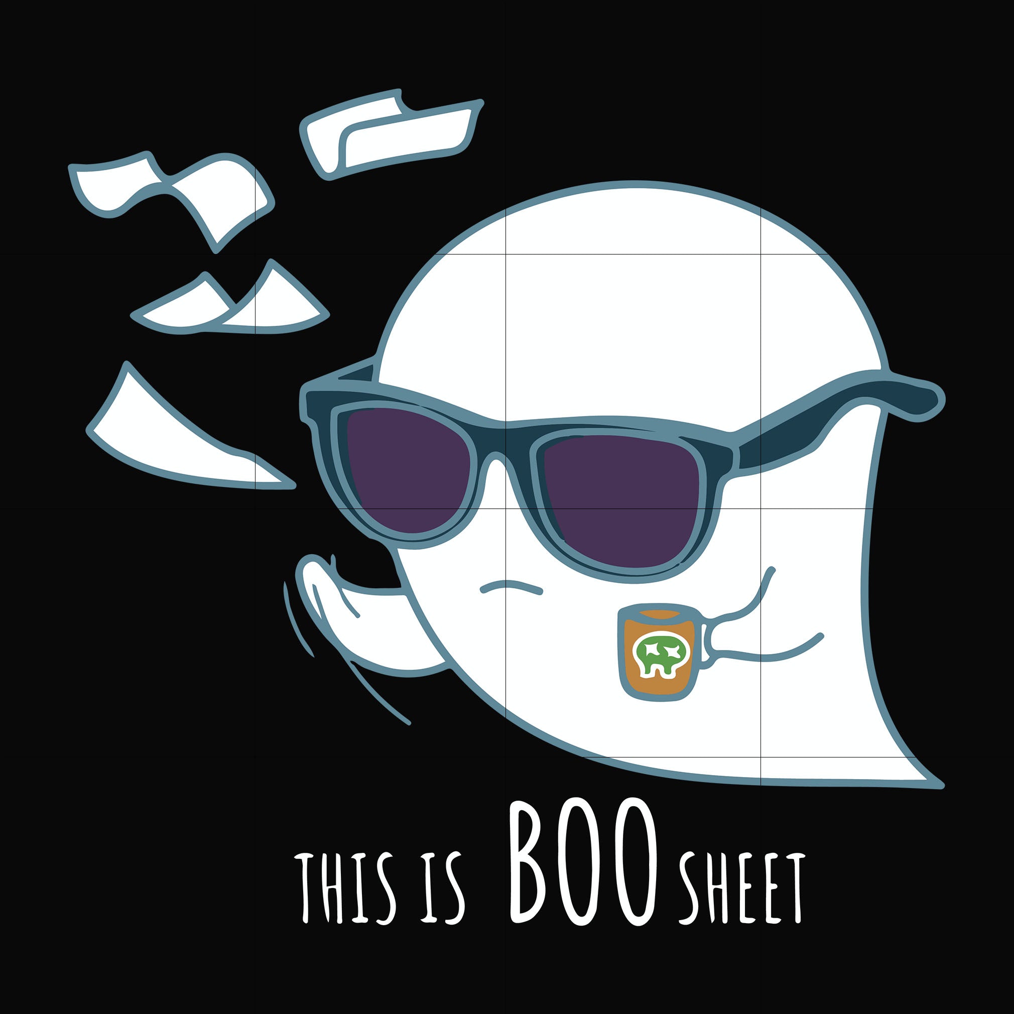 This is Boo sheet svg, png, dxf, eps digital file HWL21072025 ...