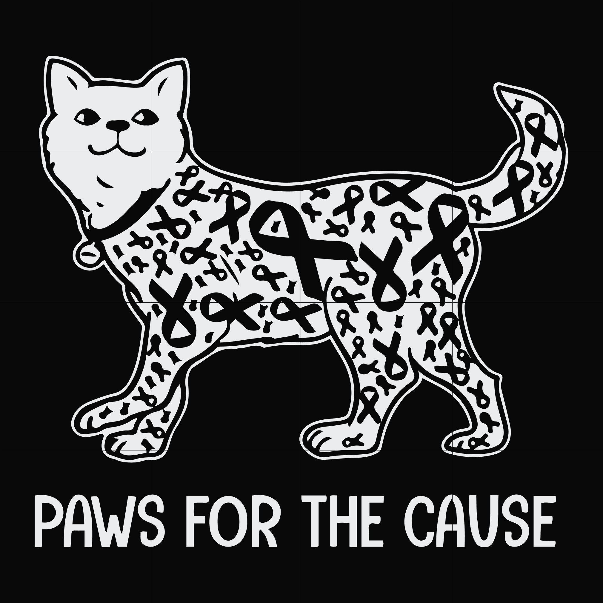 Paws for the cause svg, png, dxf, eps file FN000963 – DreamSVG Store