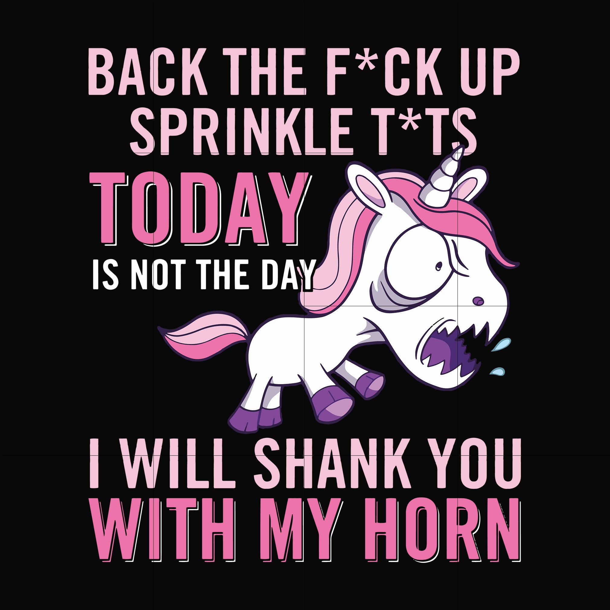 Back the fuck up sprinkle tits today is not the day I will shank you w ...