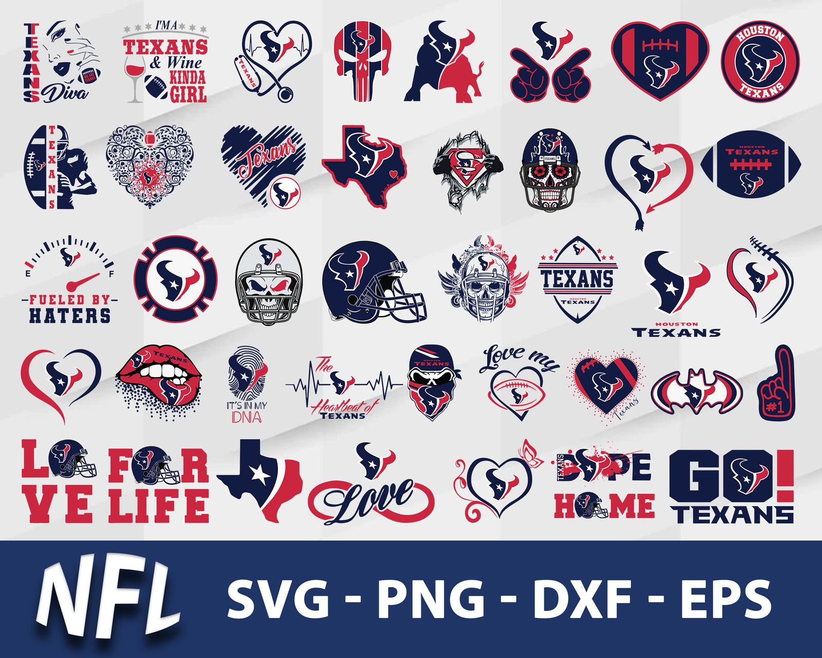 Houston Texans Svg Bundle, Houston Texans Svg, Sport Svg, Nfl Svg, Png